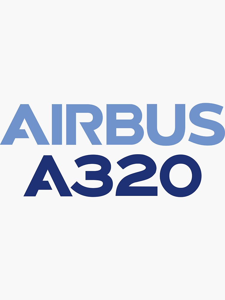 "Airbus A320 logo" Sticker by peteroldfield | Redbubble
