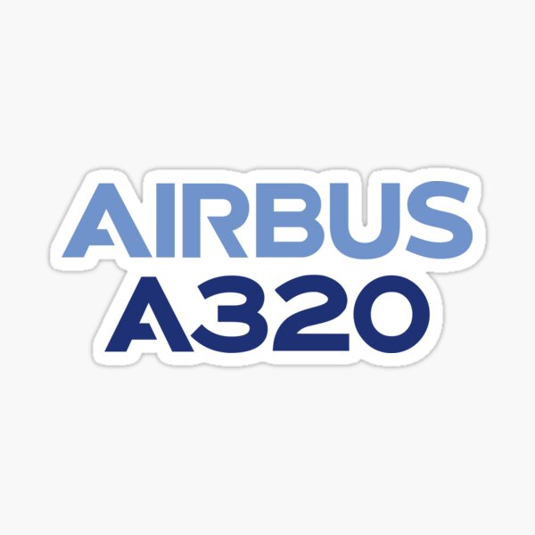 "Airbus A320 logo" Sticker by peteroldfield | Redbubble