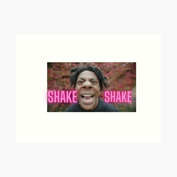 "ISHOWSPEED SHAKE SHAKE" Art Print for Sale by vvalid80 | Redbubble