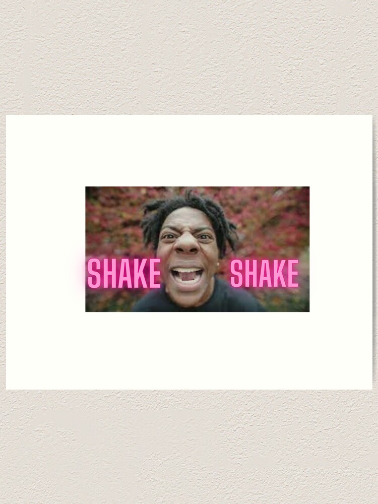 "ISHOWSPEED SHAKE SHAKE" Art Print for Sale by vvalid80 | Redbubble