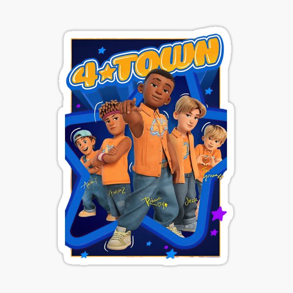 "4Town" Sticker by ADAMSfvd | Redbubble