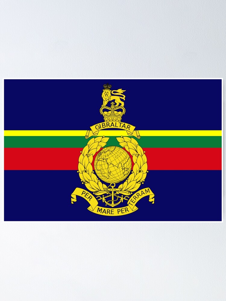 "Flag of the Corps of Royal Marines" Poster for Sale by Shav | Redbubble