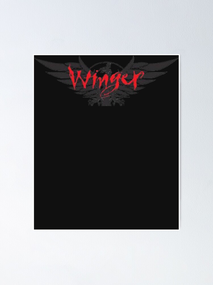 Póster «Camiseta básica con pegatina del logo de la banda Winger» de ...