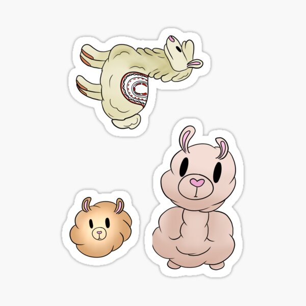 "Llama Sticker Pack!" Sticker by adoseofdoodles | Redbubble