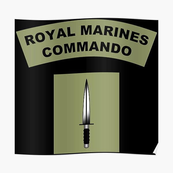 "Fin Flash of Royal Marines Commandos" Poster for Sale by Shav | Redbubble