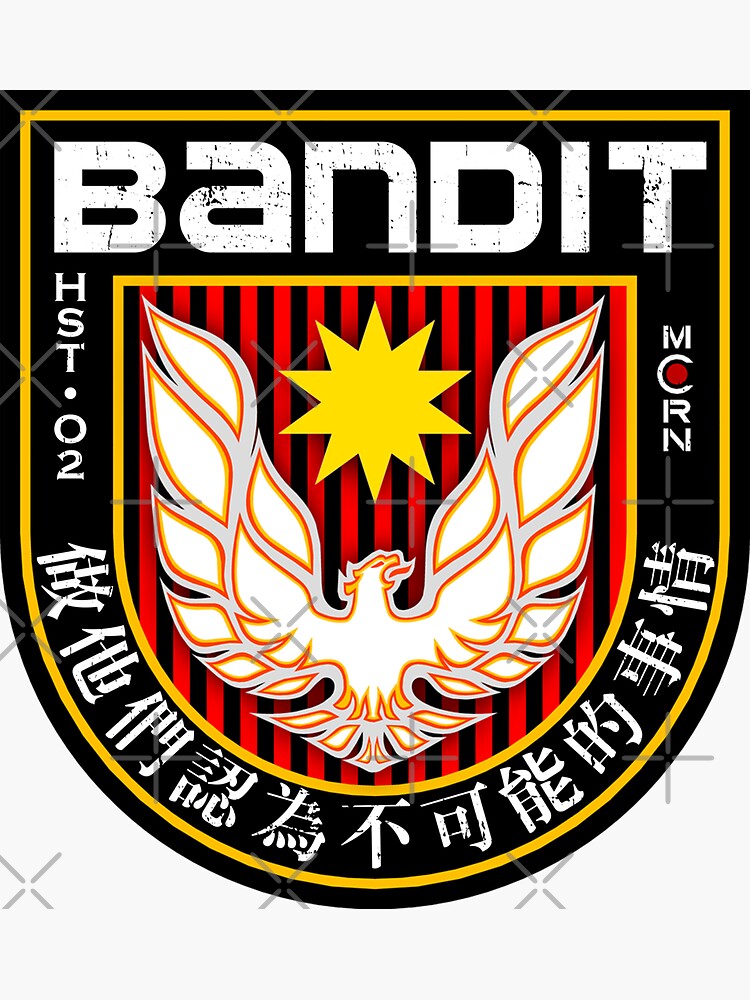 Pegatina «El logo del pájaro de fuego bandido de la expansión de Tachi ...