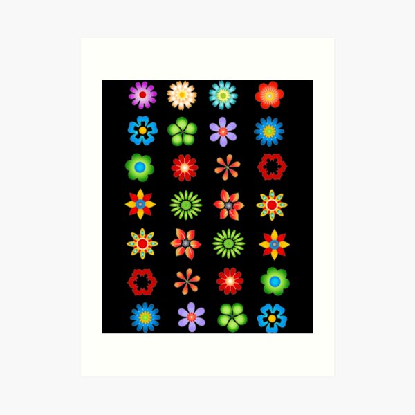 "Cute Kidcore Flowers Aesthetic Classic ." Art Print for Sale by ...
