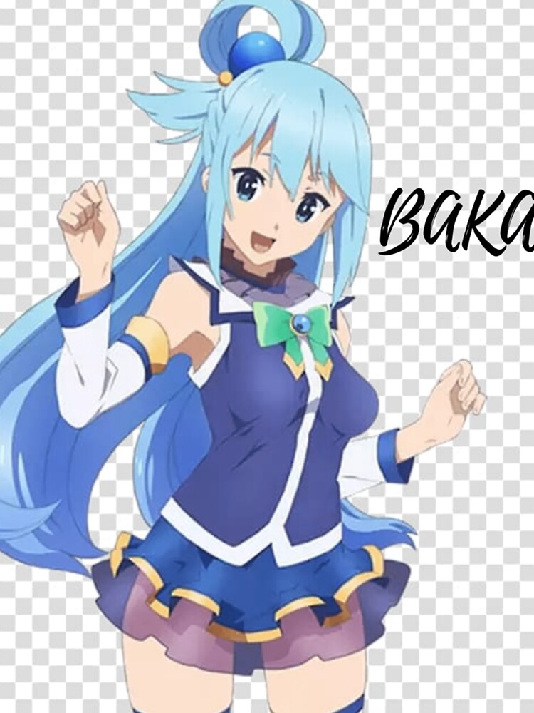 "Konosuba Godess Aqua Anime Classic ." Sticker by halickyrgrif | Redbubble