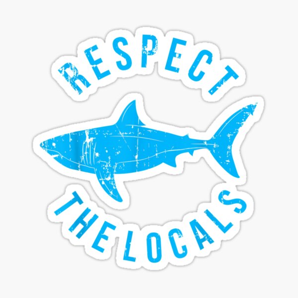 " Respect The Locals vintage" Sticker by Justebegood | Redbubble