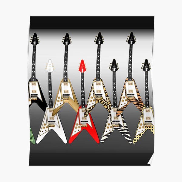 "Flying V Attack " Poster for Sale by IconqueVintage8 | Redbubble