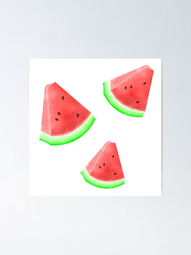 "Cute Summer Watermelon Fruit Sticker Pack" Poster for Sale by Ankerd ...
