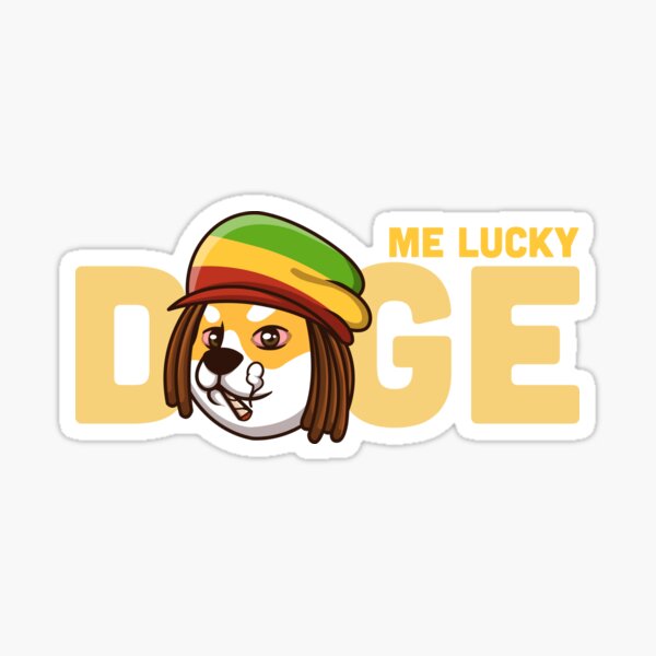 "Me Lucky Doge" Sticker for Sale by DuoGravis | Redbubble