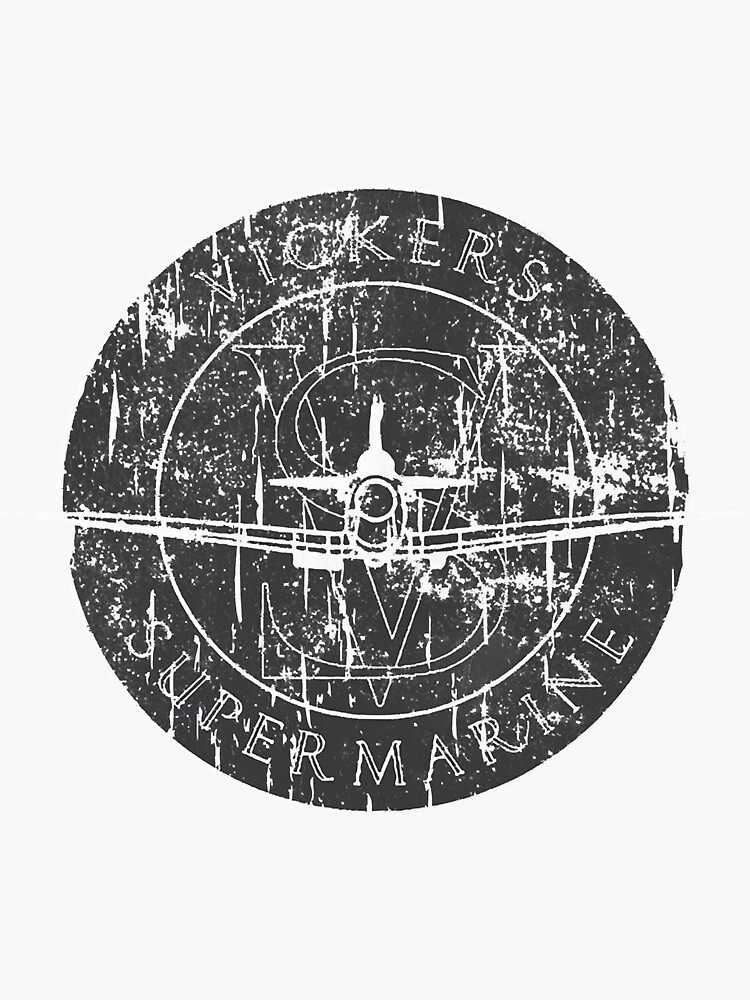 "Supermarine spitfire ww aircraft logo essential t shirt" Sticker by ...