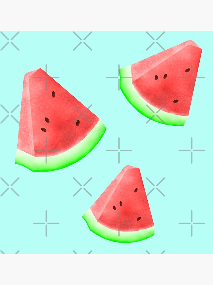 "Summer Juicy Watermelon Fruit Sticker Pack" Poster for Sale by Ankerd ...