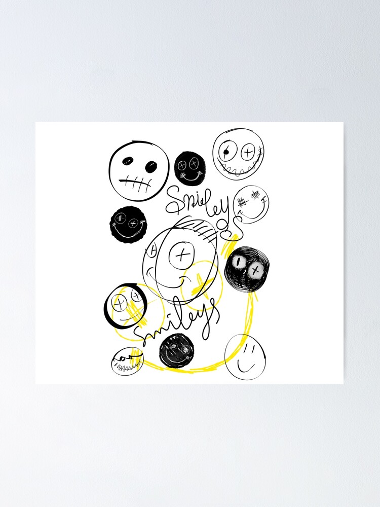 "Smiley Face Squad Hand Drawn" Poster for Sale by Deezyna | Redbubble
