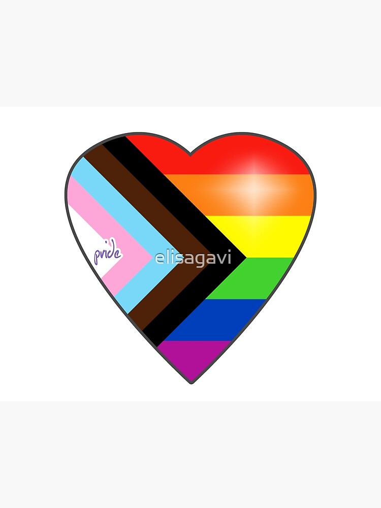 "Inclusive Pride Heart" Poster for Sale by elisagavi | Redbubble