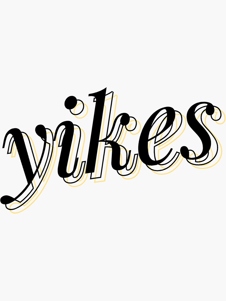 "yikes sticker" Sticker by aroop3 | Redbubble