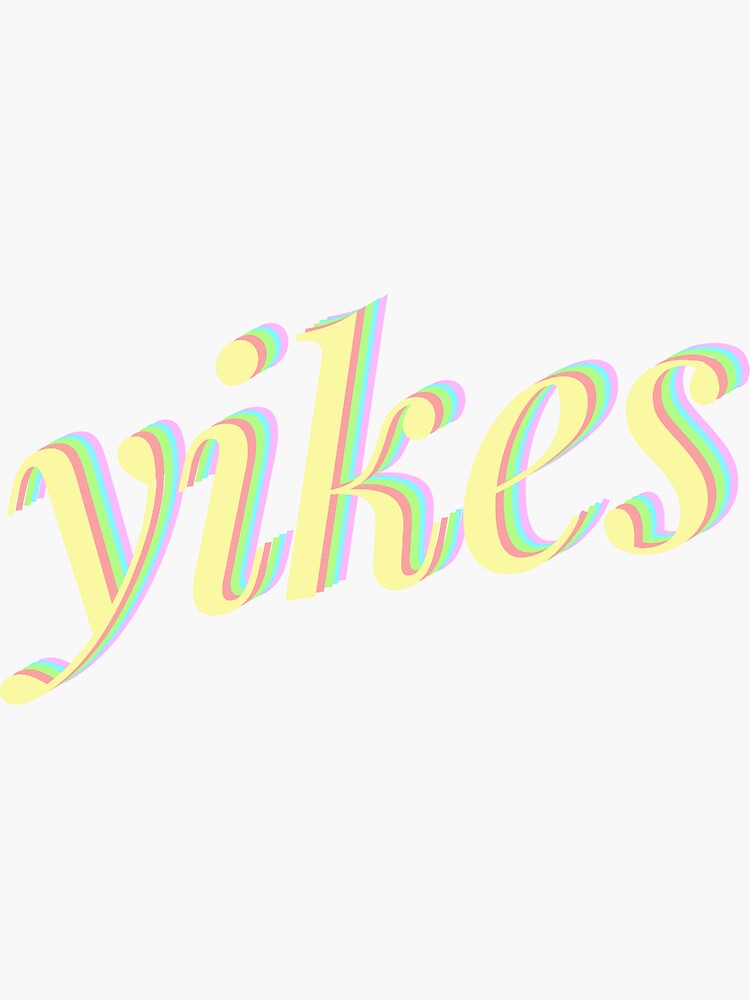 "yikes sticker" Sticker by aroop3 | Redbubble