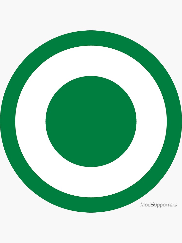 "Saudi Retro Mod roundel" Sticker by ModSupporters | Redbubble