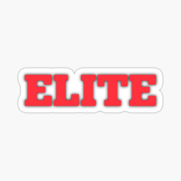 "Elite" Sticker for Sale by Paulbon | Redbubble