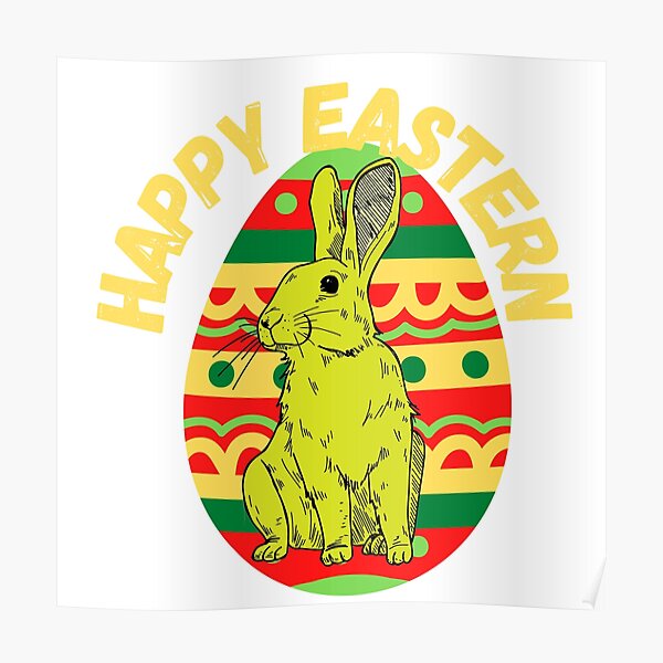 "happy eastern egg" Poster for Sale by bob-design1 | Redbubble