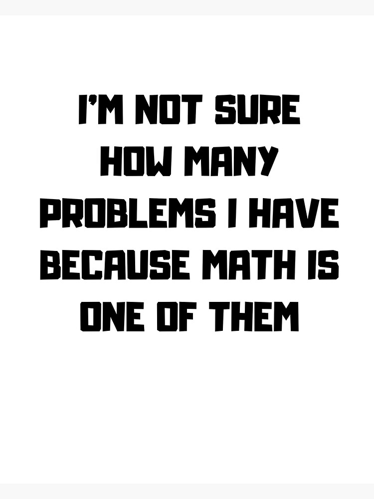 "Math is funny problem!" Sticker by Brandred22 | Redbubble