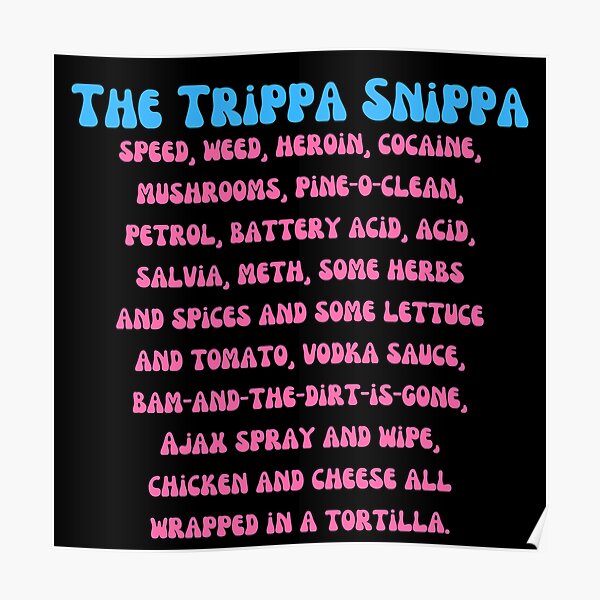 "Trippa Snippa Recipe - The Big Lez Show" Poster for Sale by ...