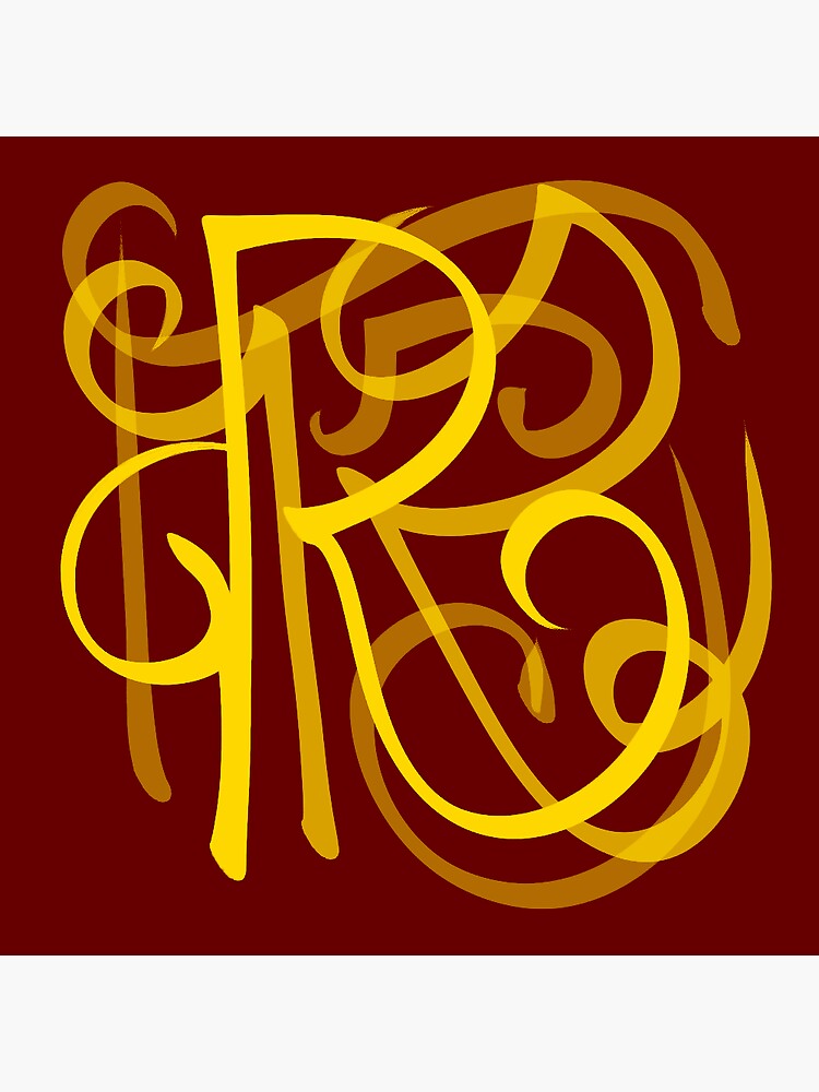 "Fire Sigil "R"" Sticker by ave-liyliyth | Redbubble