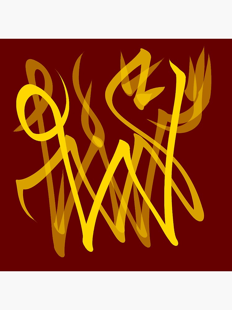 "Fire Sigil "W"" Sticker by ave-liyliyth | Redbubble