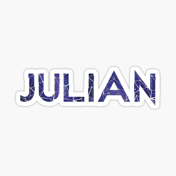 "JULIAN Name I - My name is JULIAN - typography name - Galaxy Vibe ...