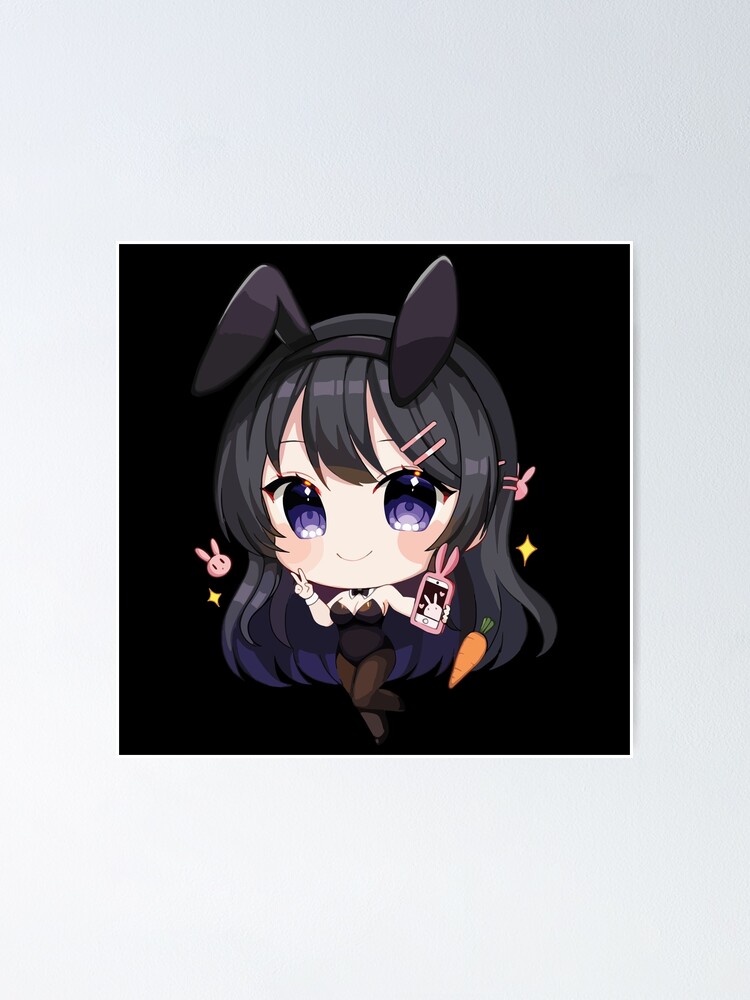"Mai Sakurajima Chibi" Poster for Sale by WeeabooClub | Redbubble