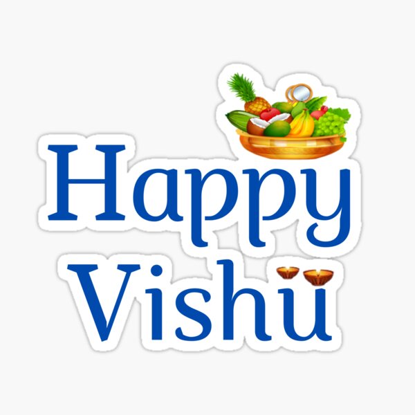 "Happy Vishu Festival" Sticker by Zaki-Shop | Redbubble