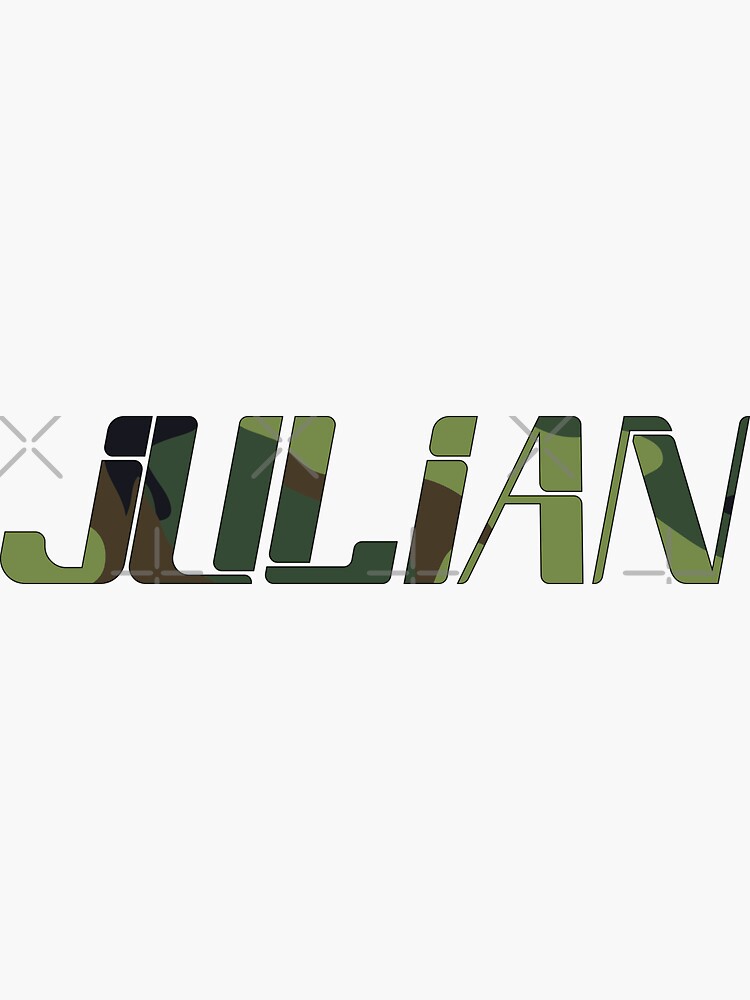 "JULIAN Name III - My name is JULIAN - typography name - Camo Vibe ...