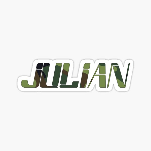 "JULIAN Name III - My name is JULIAN - typography name - Camo Vibe ...