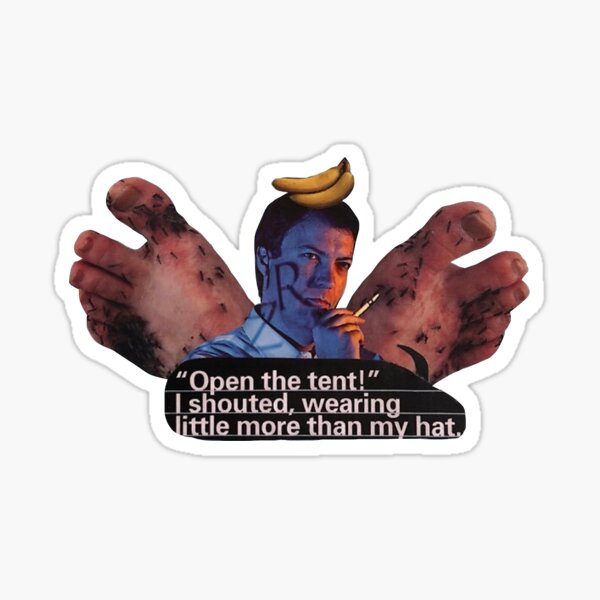 "Open the Tent - freeform" Sticker by localgeneric | Redbubble