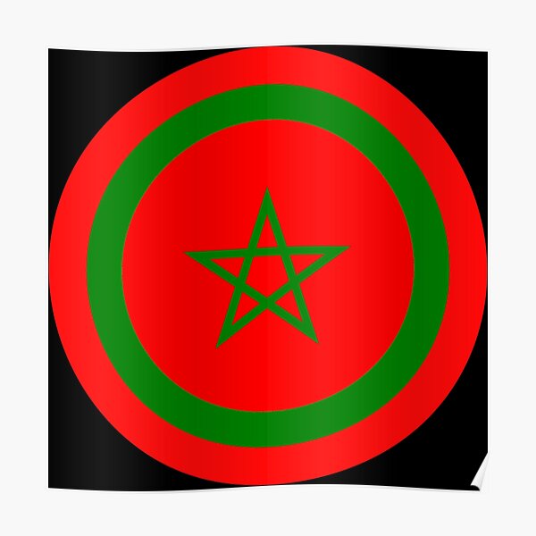 "Morocco Retro Mod roundel" Poster for Sale by ModSupporters | Redbubble