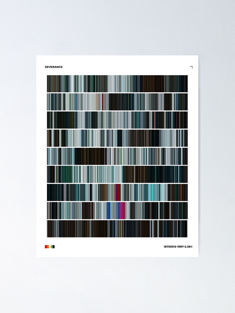 "Severance Color Palette" Poster for Sale by silver-light | Redbubble