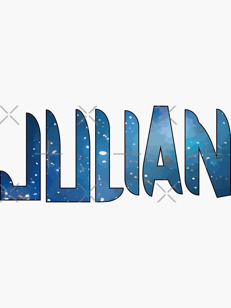 "JULIAN Name IV - My name is JULIAN - typography name - Galaxy Vibe ...