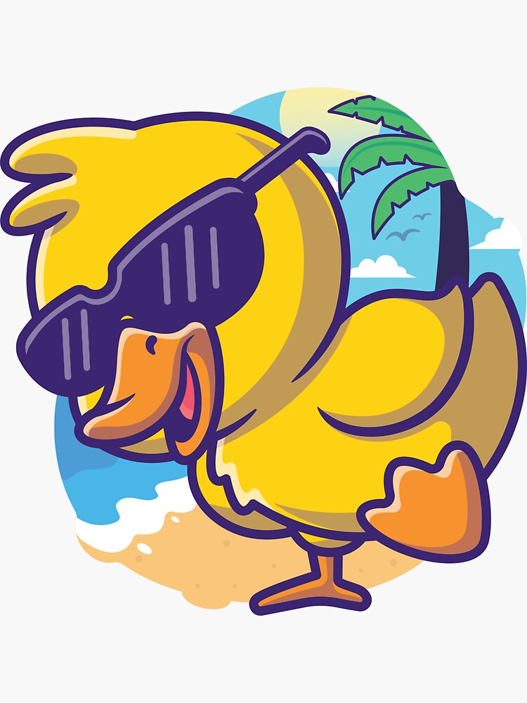 "cool duck" Sticker by sAyyAdh | Redbubble