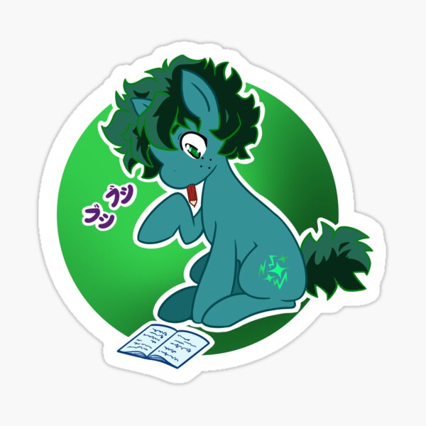 "Cute My Little Pony Deku MHA" Sticker by lapetitlapearl | Redbubble