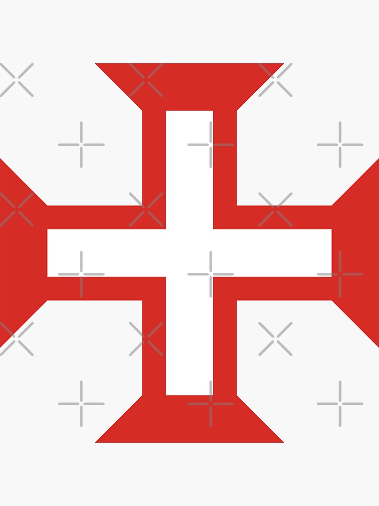 "Portuguese Knight Templar Cross" Sticker by Jayiscool71 | Redbubble