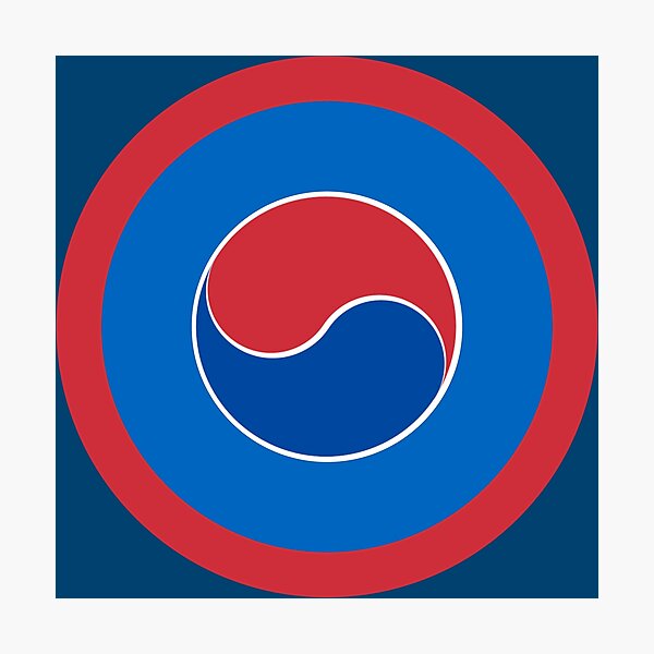 "South Korea Retro Mod roundel" Photographic Print for Sale by ...
