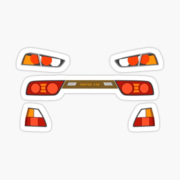 "Tail Lights (Custom)" Sticker by ToxinX | Redbubble