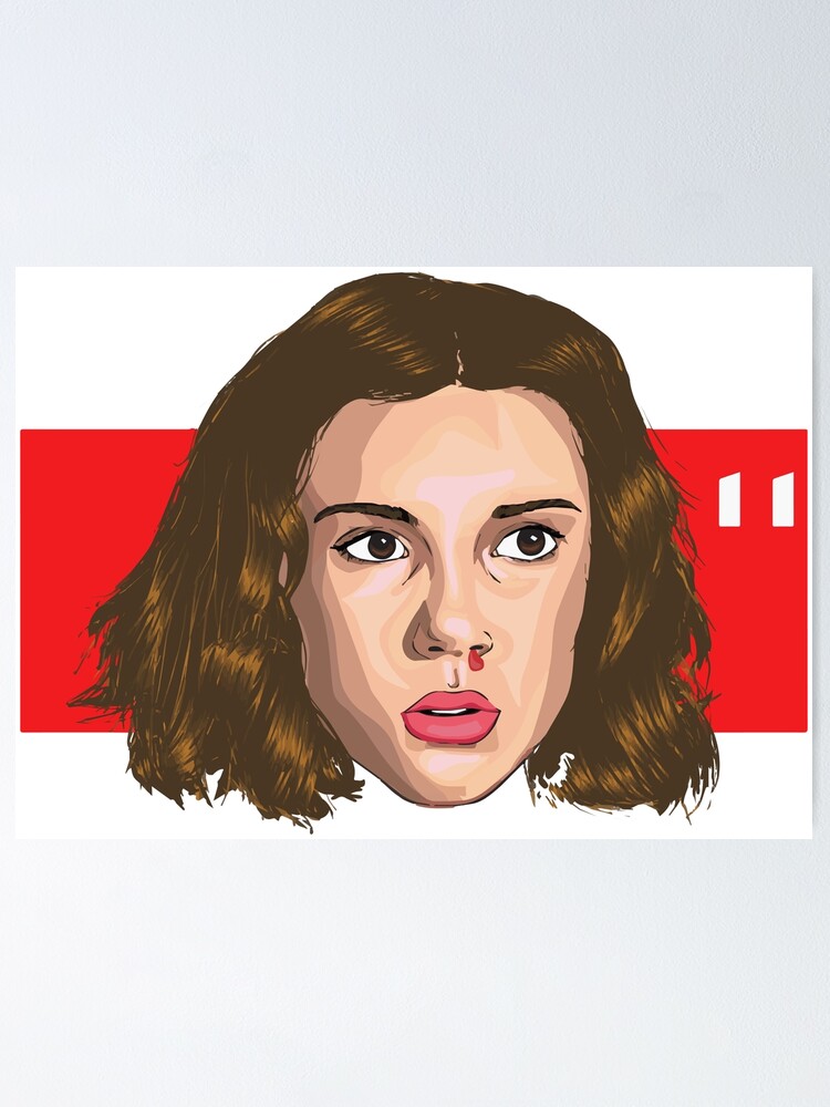 "Stranger Things Eleven" Poster for Sale by Turuncs | Redbubble