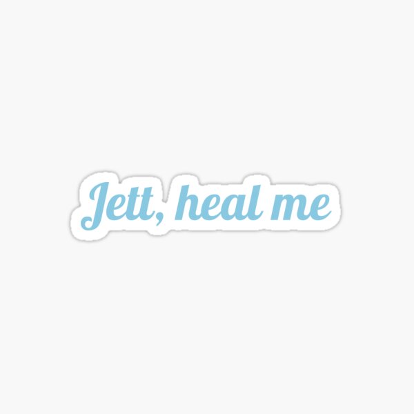 "Copy of Jett, heal me text for stickers, t-shirts and notebook ...