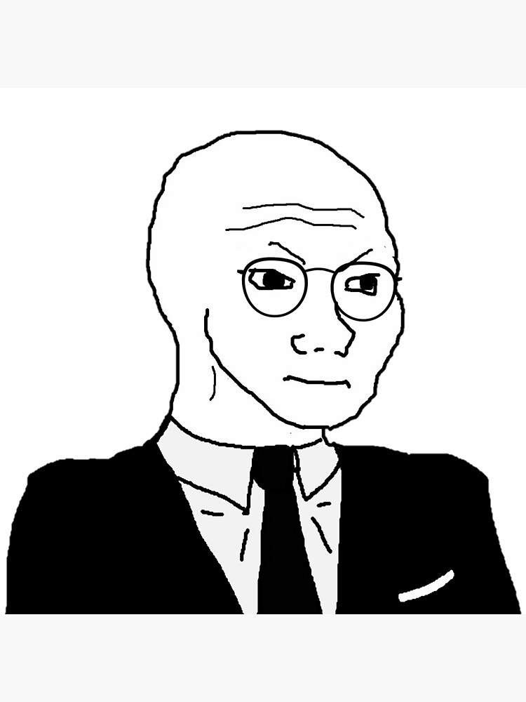 "Suit Wojak" Poster by marjard | Redbubble