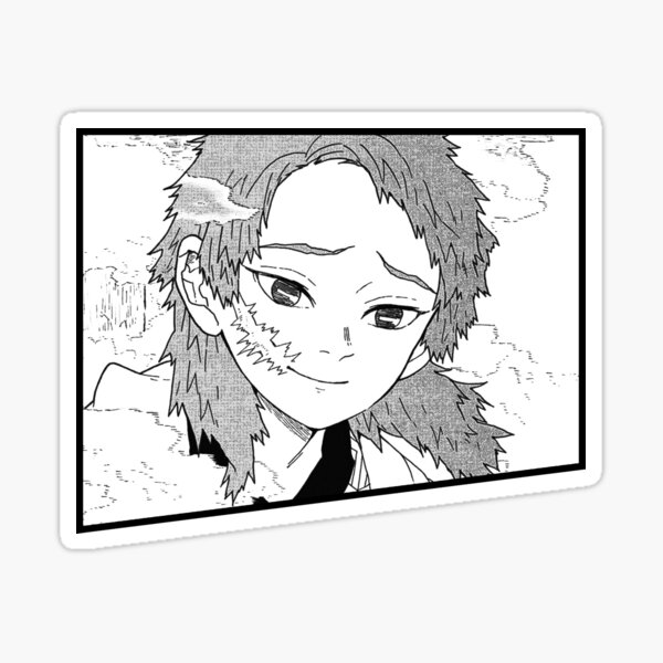 "[ DEMON SLAYER ] Sabito manga cap" Sticker by daybrighter | Redbubble
