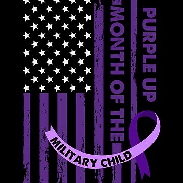 "Purple Up Month Of The Military Child, Purple Up Strong Military Kids ...