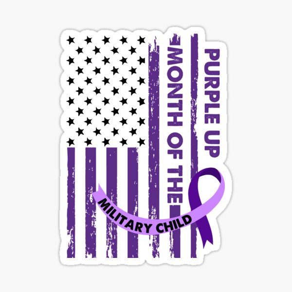 "Purple Up Month Of The Military Child, Purple Up Strong Military Kids ...