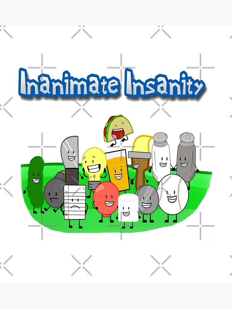 "BFDI Inanimate Insanity, alle Charaktere, Objekt-All-Stars" Poster von ...
